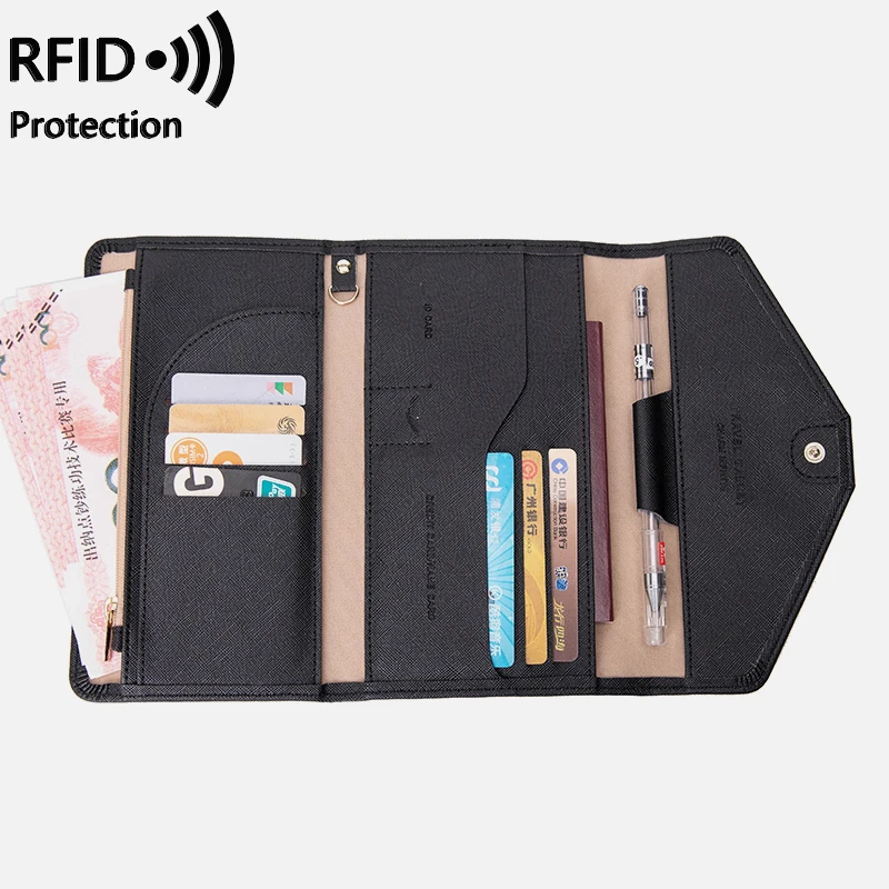 Passport-holder-travel-wallet-suitable-for-women-s-RFID-shielding-passport-protective-cover-with ...