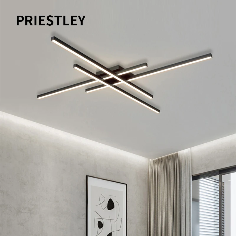 Black-Chandelier-Square-Bedroom-Lamps-Living-Room-Lamp-Led-Ceiling-Lamp ...