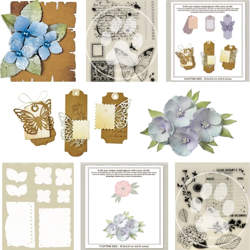 Bloom flower beauty Stamps And Dies New Arrival 2025 Scrapbook Diary ...
