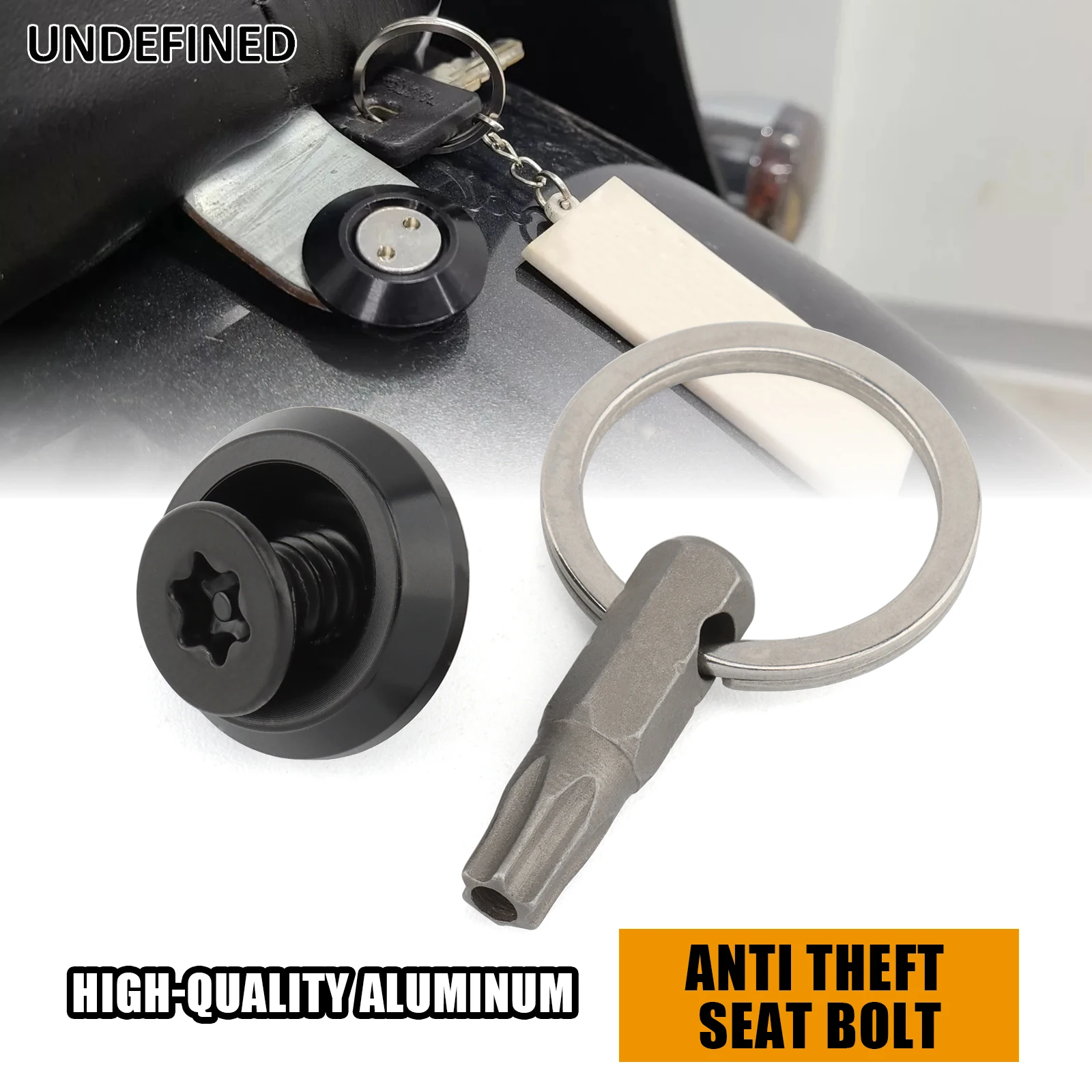 Motorcycle Seat Bolt Screw 1/4"-20 Thread With Anti Theft Ring For ...