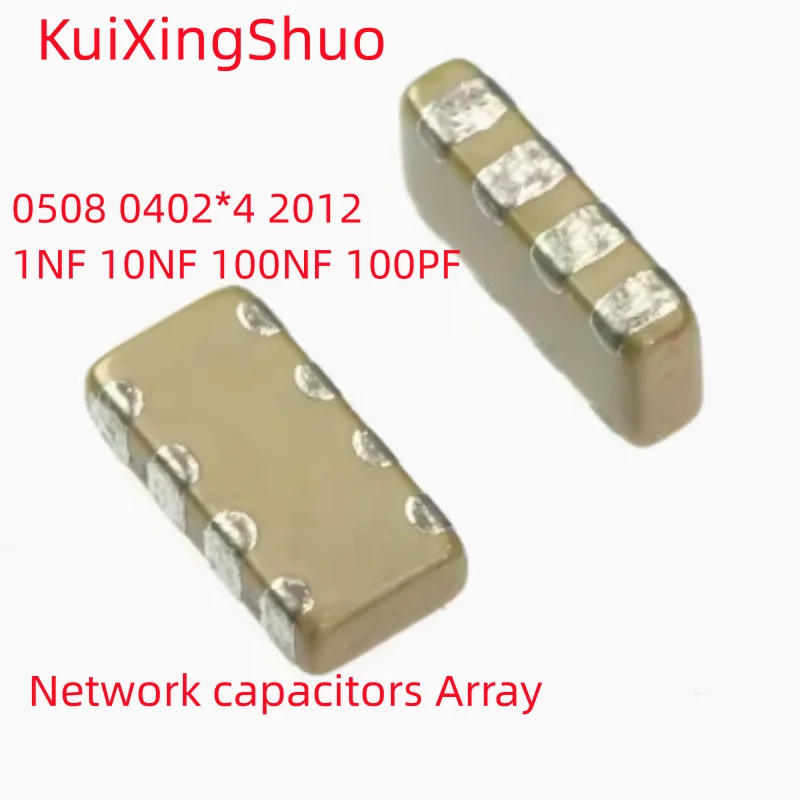 50pcs-0402-4-SMD-Capacitor-Array-0508-0402x4-Capacitor-Row-8P4R-100PF ...