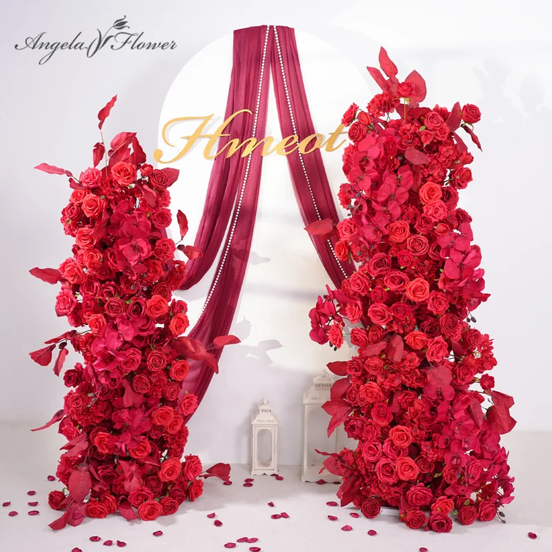 Red-Series-Rose-Flower-Row-Decor-KT-Board-Wedding-Reception-Backdrop ...