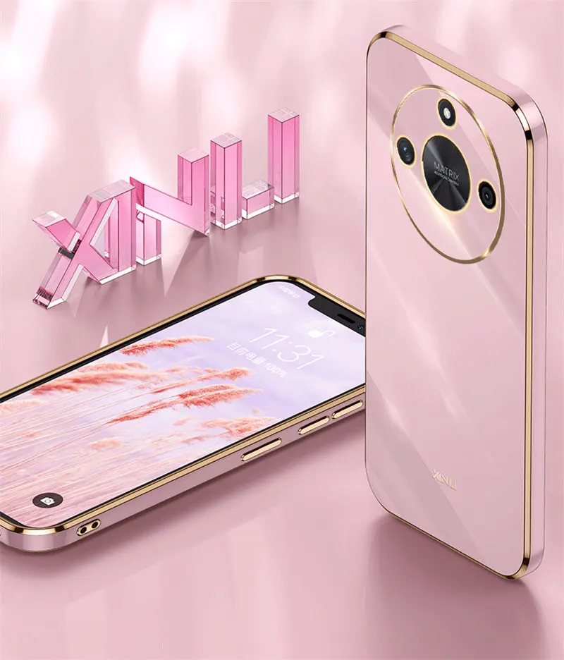 Honor-Magic-6-Lite-5G-ALI-NX3-Case-6D-Plating-Silicone-TPU-Soft-Back ...