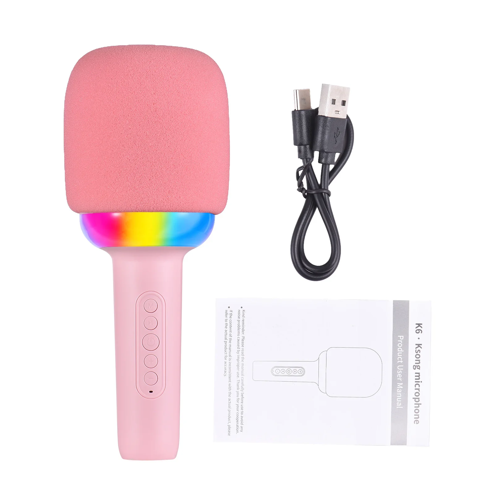 Karaoke Microphone Portable Handheld Mic Built-in Speaker Noise ...