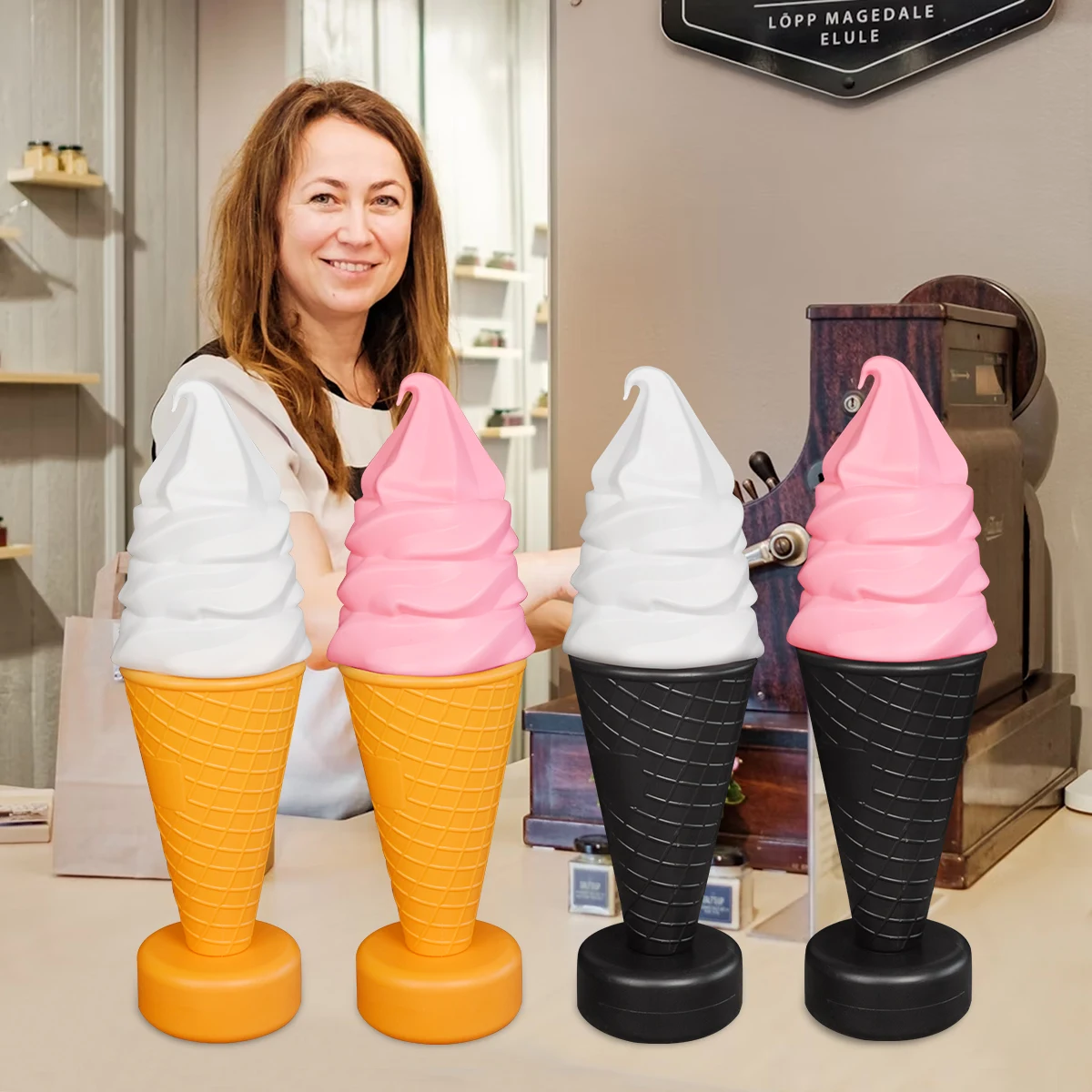 Giant Ice Cream Cone Display Large Ice Cream Cone Display 3D Babylon