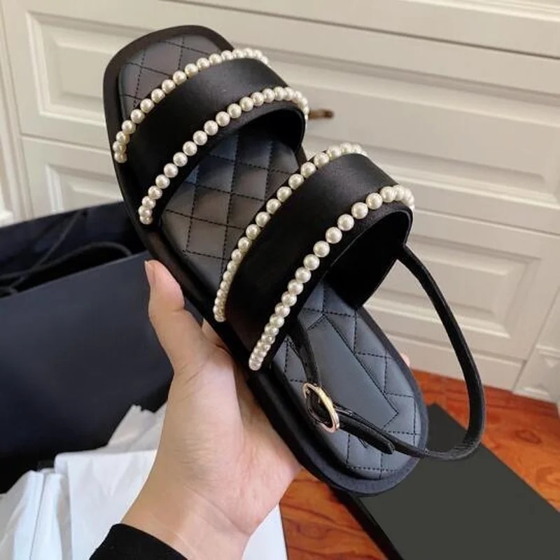 Chanel Pearl Sandals 2022