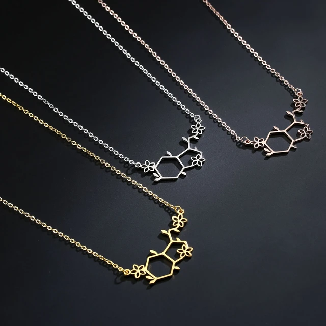 Serotonin Structure Necklace