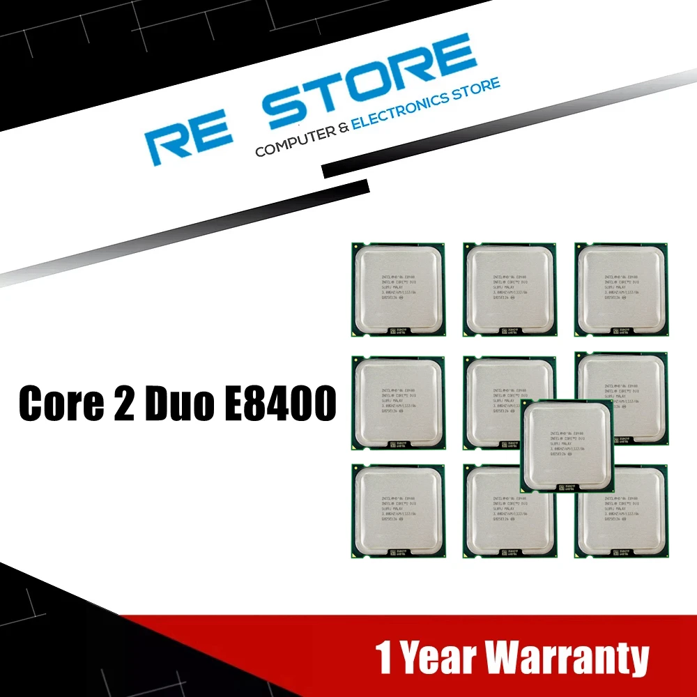 Intel Core Duo 2 E8400 Processador Dual Core de 3.0Ghz 1333MHz FSB ...