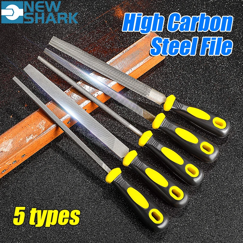 Wood File Steel File Rasp 6''/8''/10''/12" Round/Flat/Square/Triangle ...