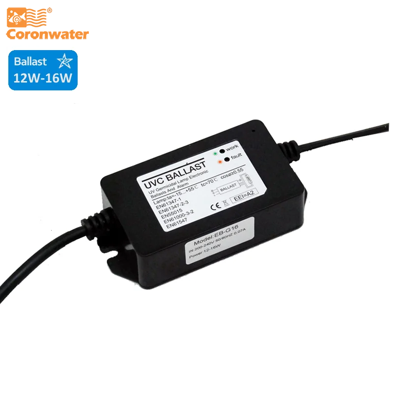 Coronwater UV Lamp Ballast EB-G16 12W to 16W For Water UV Disinfection