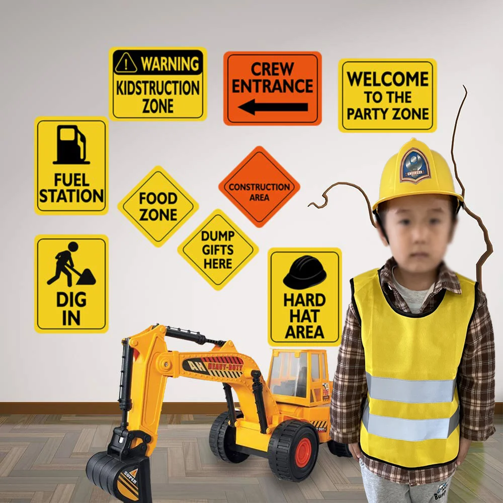 Construction Zone Party Signs