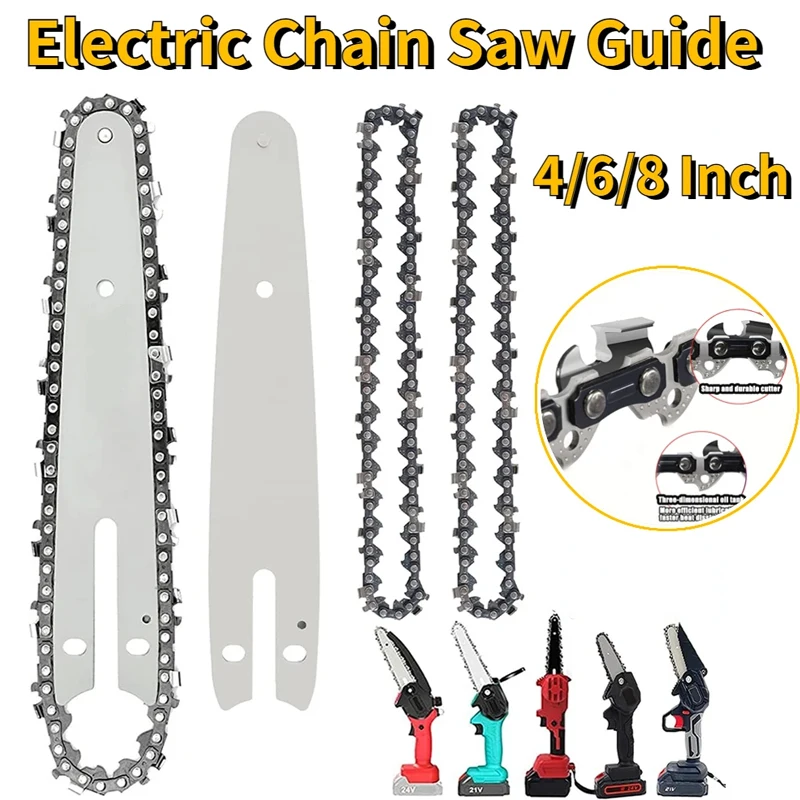 Electric-Goddess-4-6-8-Guide-Plate-And-Saw-Chain-Set-For-Power-Chainsaw ...