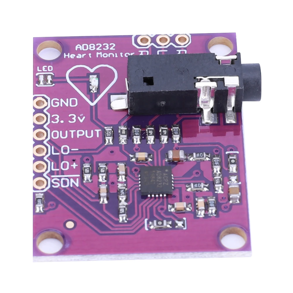 AD8232-ECG-Physiological-Measurement-Heart-Pulse-ECG-Monitor-Sensor ...
