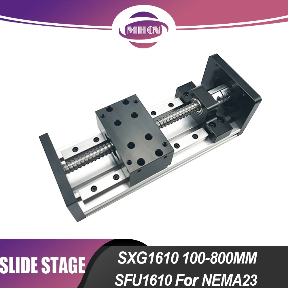 NEW-SXG1610-Sliding-Stage-Travel-100-800mm-SFU1610-Ballscrew-MGR12 ...