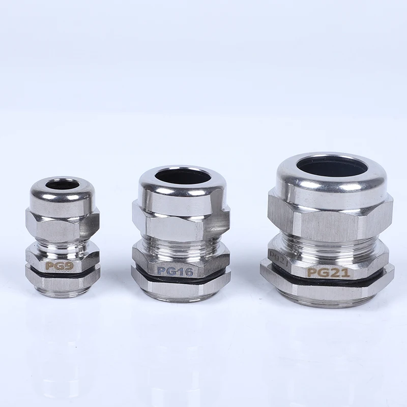 Waterproof Cable Gland IP68 304 Stainless Steel Inox 1/4" 3/8"1/2" 3/4 ...