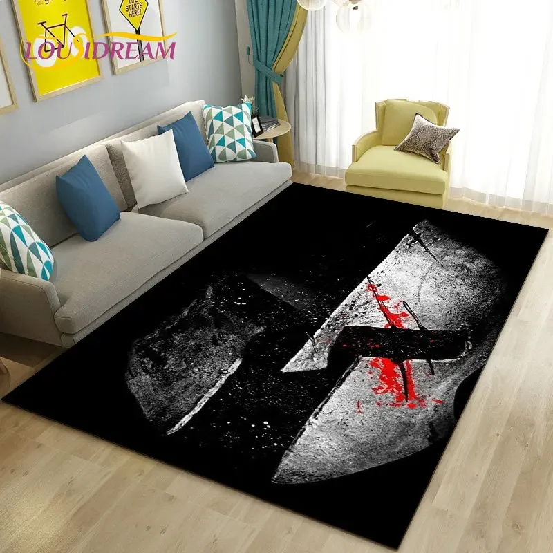 Knight Templar Cavalier Crusaders Game Area Rug Large,Carpet Rug for ...