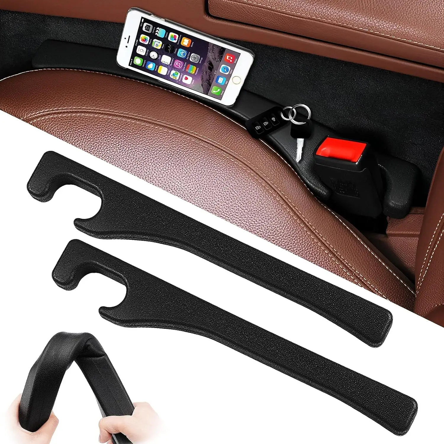 1-2-Car-Seat-Gap-Filler-PU-Leather-Gap-Stopper-Strip-For-SEAT-Ibiza ...