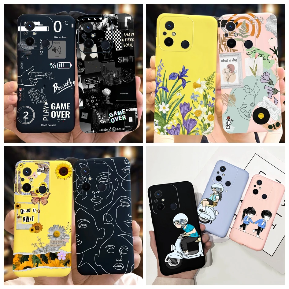 For Funda Xiaomi Redmi 12C Phone Case Cool Fashion Painted Soft ...