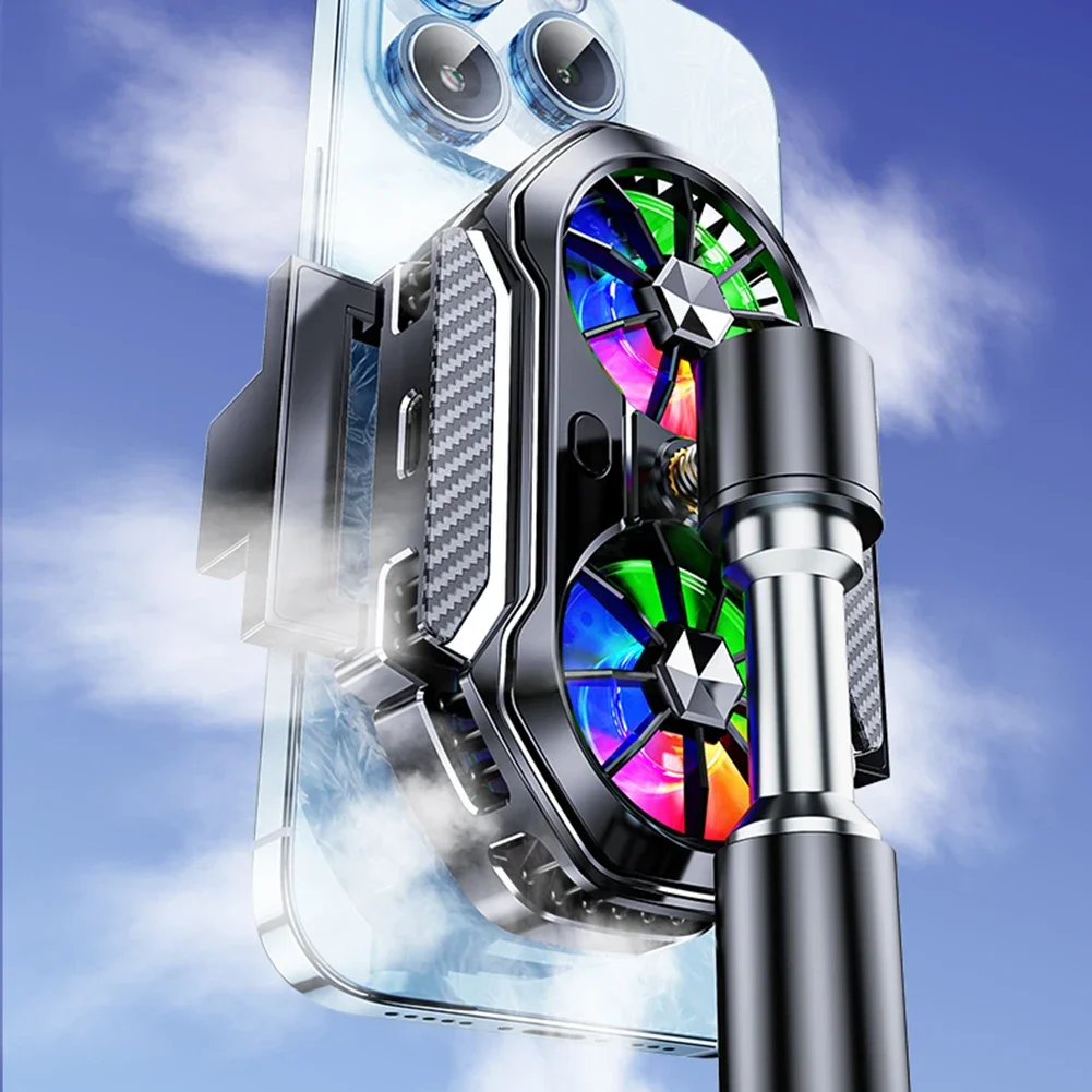 FS06-Cooling-Mobile-Phone-Cooler-Fan-Dual-Fans-Digital-Display-Three ...