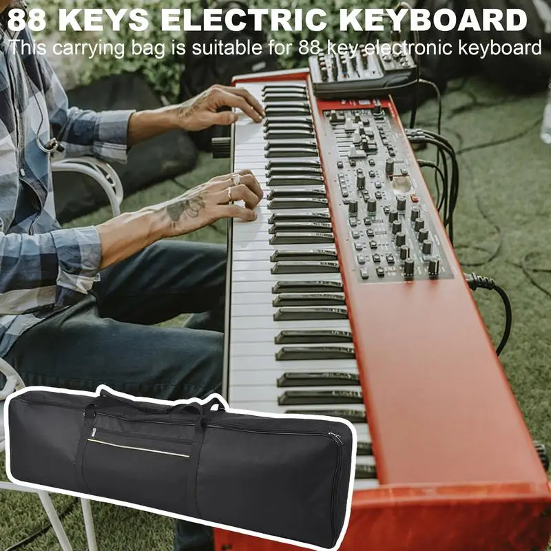 Keyboard Storage Bag Shockproof Thickened 88-Key Electronic Keyboard ...