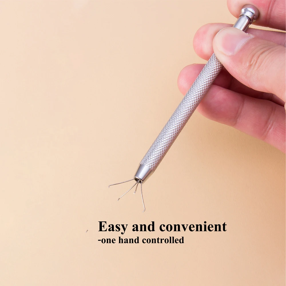 1pc Gem Pick Up Jewelry Making Tool Prong Tweezer Beads Watch Parts ...