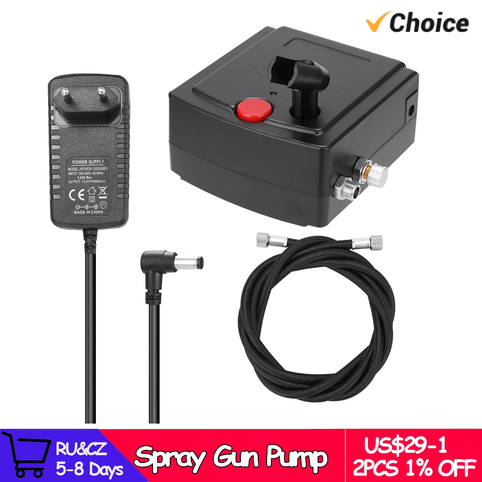 Portable Spray Gun Pump Airbrush Compressor Paint Sprayers for Makeup ...