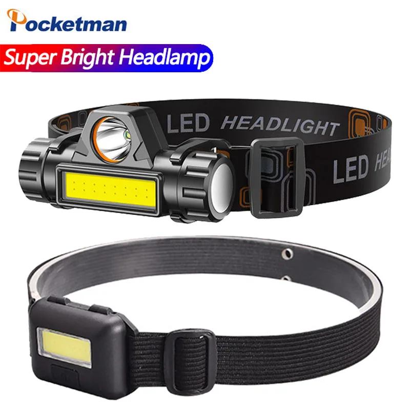 Powerful-COB-LED-Headlamp-Camping-Headlight-Waterproof-Head-Lamp-for ...