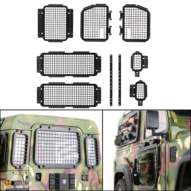 Metal Three-dimensional Car Window Net Side Window Armor For 1/10 Rc ...