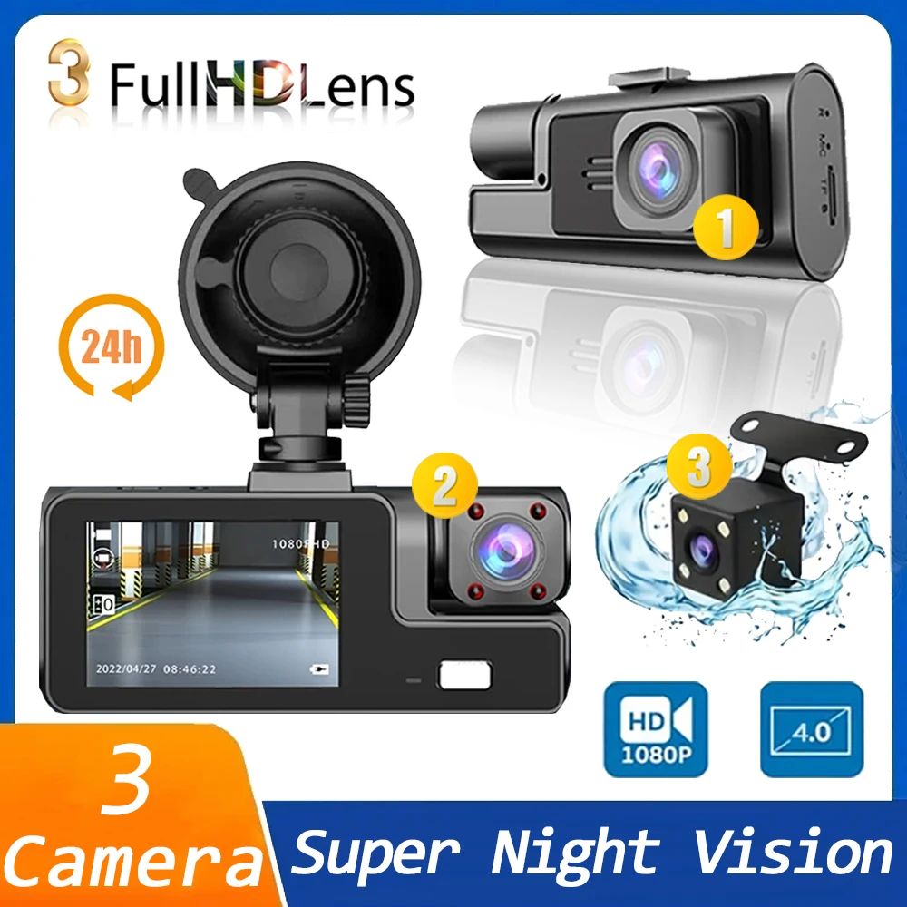 3-Channel-Dash-Cam-Rear-View-Camera-W-IR-Night-Vision-Loop-Recording-3 ...