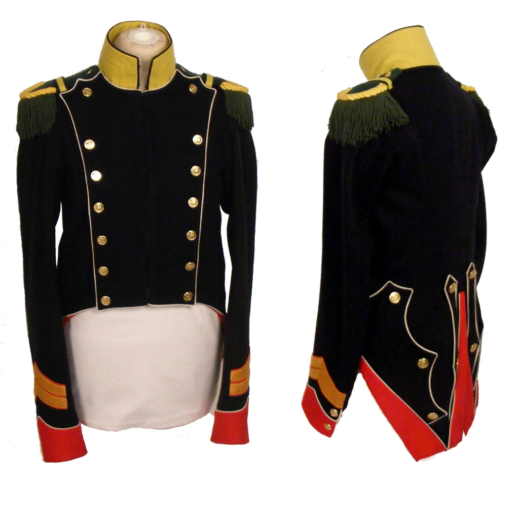 Mens 1815s Corporal Hussar Military Coaplay Costume Jacket Napoleon ...