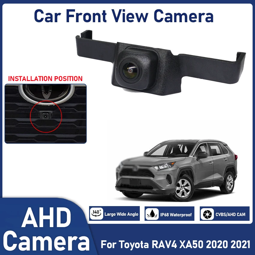 1280-720P-AHD-140deg-CCD-Car-Front-view-camera-For-Toyota-RAV4-XA50 ...