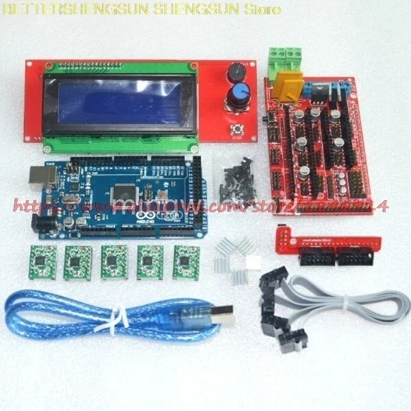 Kit impressora 3D 2004LCD MEGA2560 R3 RAMPS1.4 - AliExpress 34