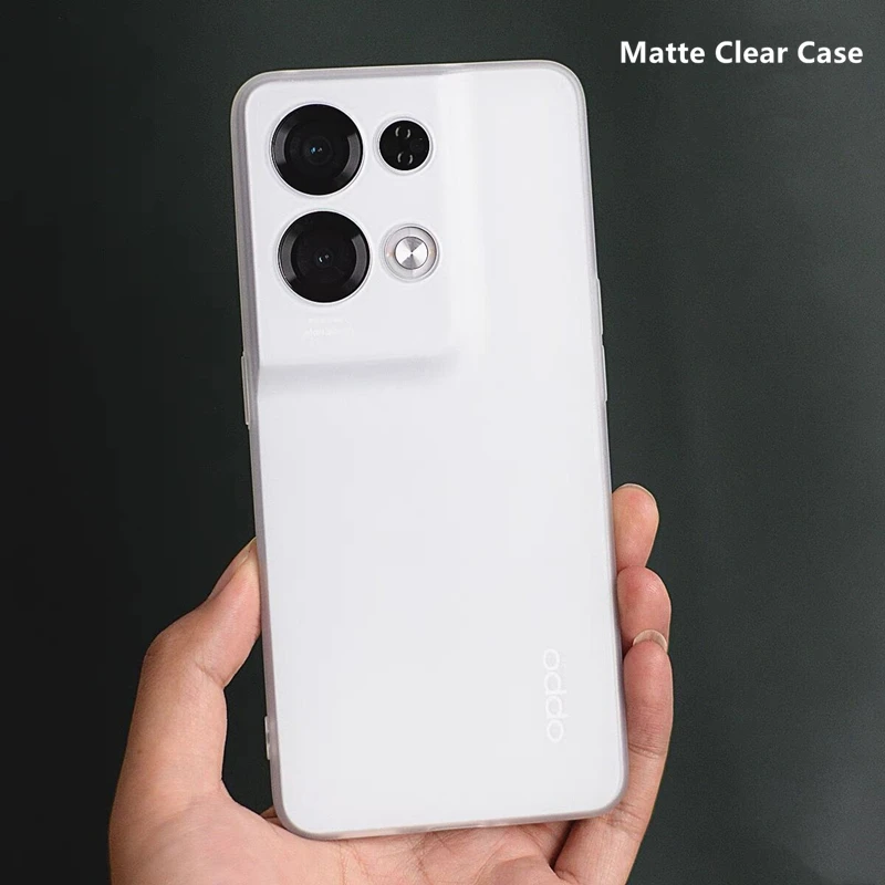 Matte-Transparent-Case-For-Oppo-Reno-8-Pro-Plus-Ultra-Thin-Soft ...