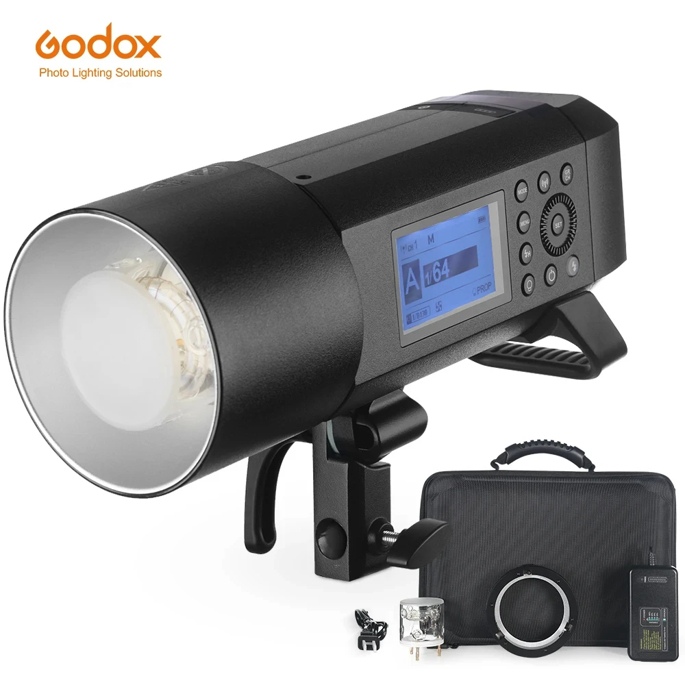 Godox-Built-in-Battery-Flash-Off-Bateria-Li-na-TTL-Hss-Com-X-Auto-400W ...