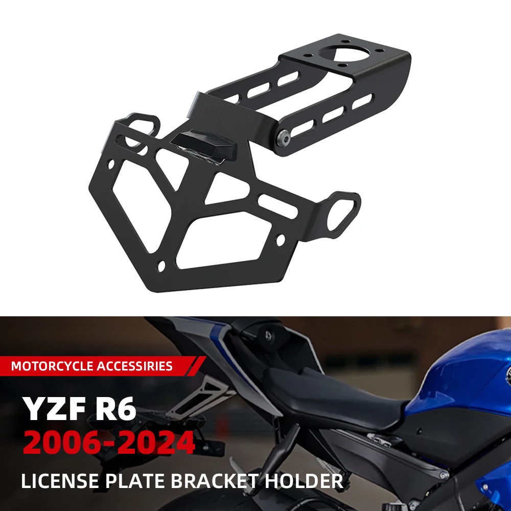 New-YZF-R6-Accessories-Rear-License-Plate-Holder-Licence-Bracket-Tail ...