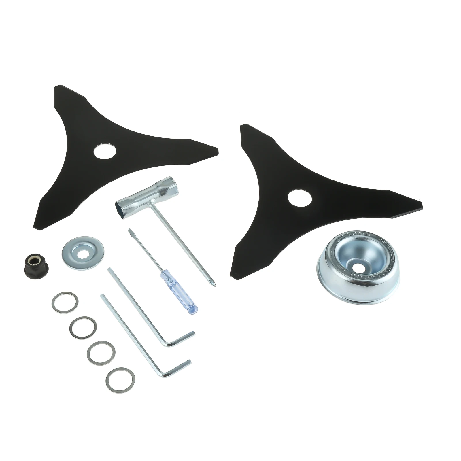 13pcs-kit-Carbon-Steel-Brush-Cutter-10-Inch-3-Teeth-Carbon-Steel-Blade ...