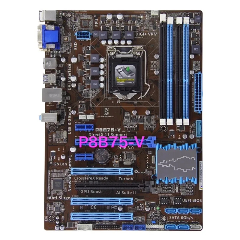 Asus P8B75-V Desktop Motherboard 32GB LGA 1155 DDR3 ATX B75 Mainboard ...