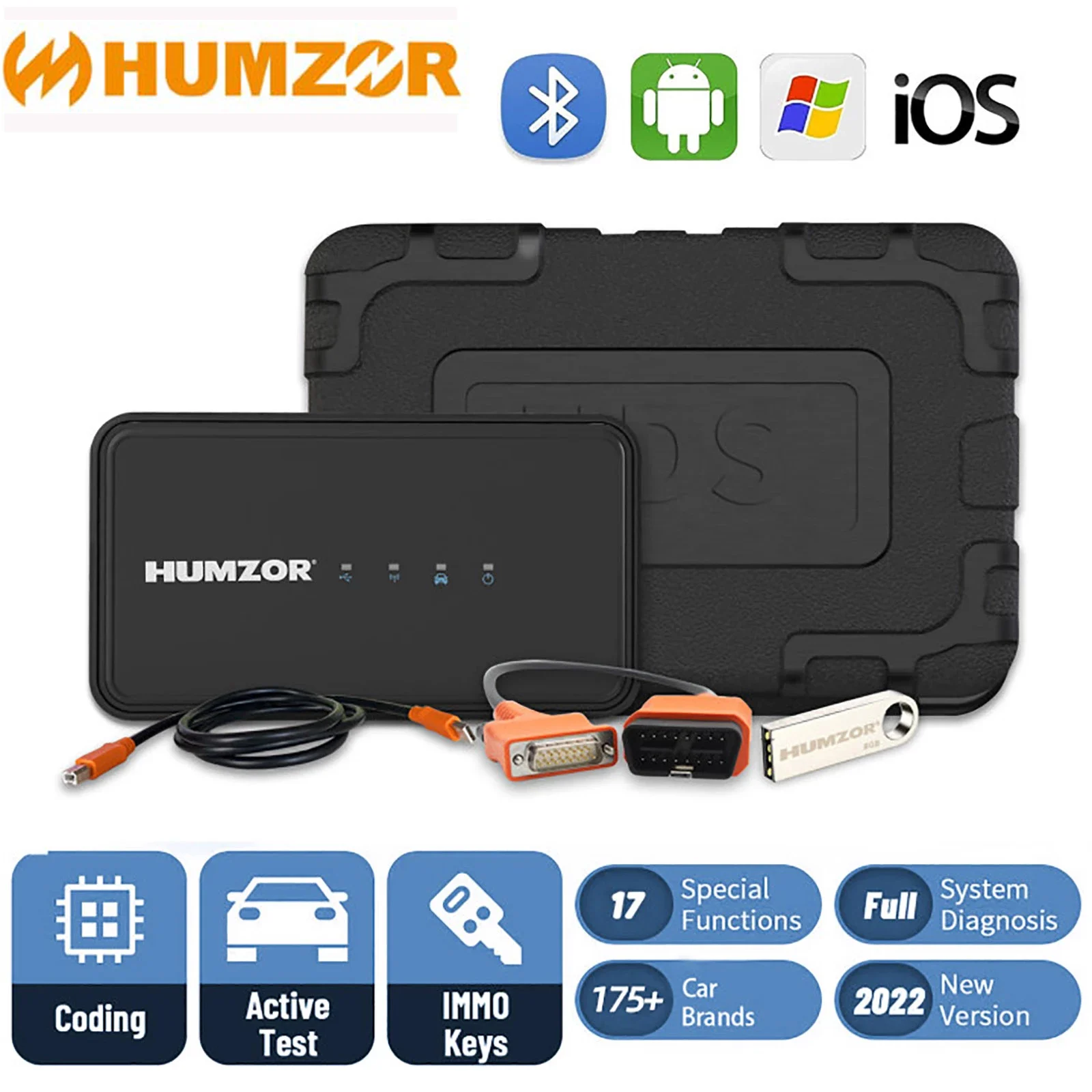HUMZOR herramienta de diagnóstico NS706 OBD 2 para coche, escáner ...