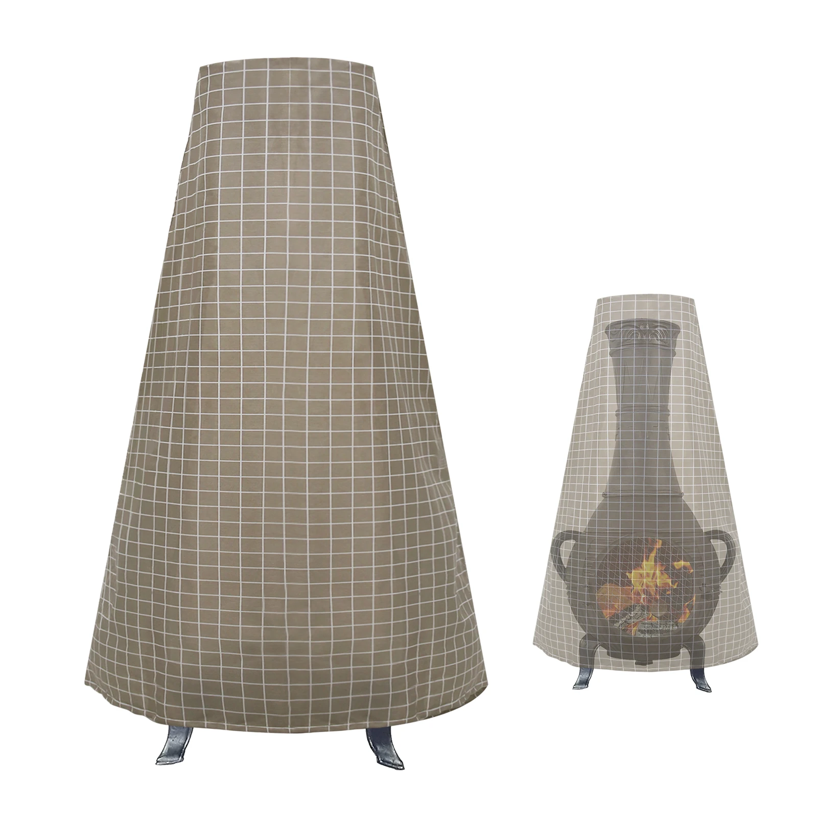 Fire-Pit-Cover-210D-Waterproof-Fireplace-Cover-Rectangular-With-Oxford ...