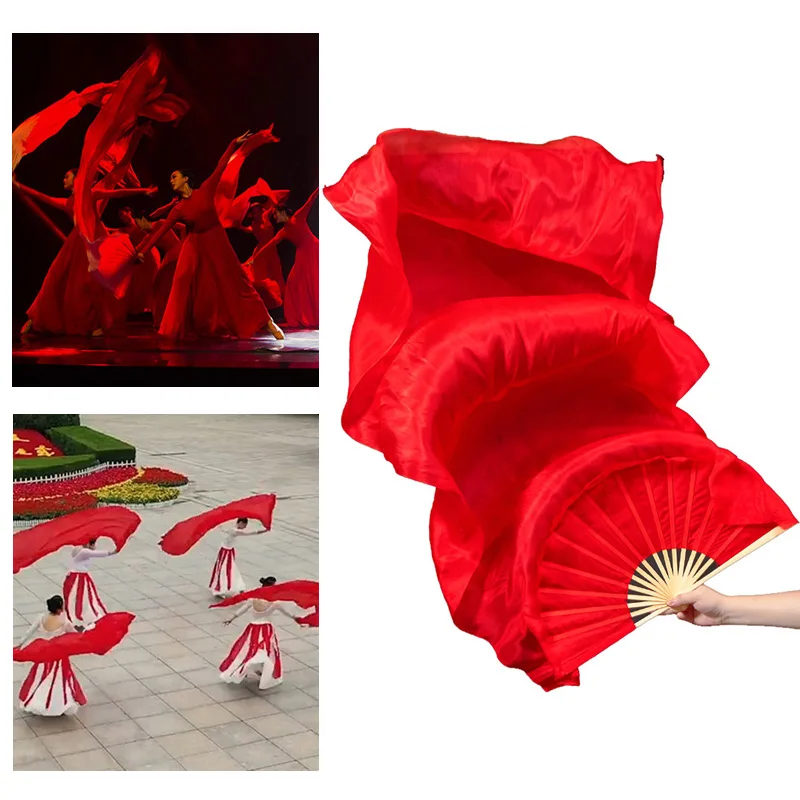 1-2m-1-5m-1-8m-Multicolor-Silk-Fans-Dancing-Bamboo-Long-Silk-Fans ...