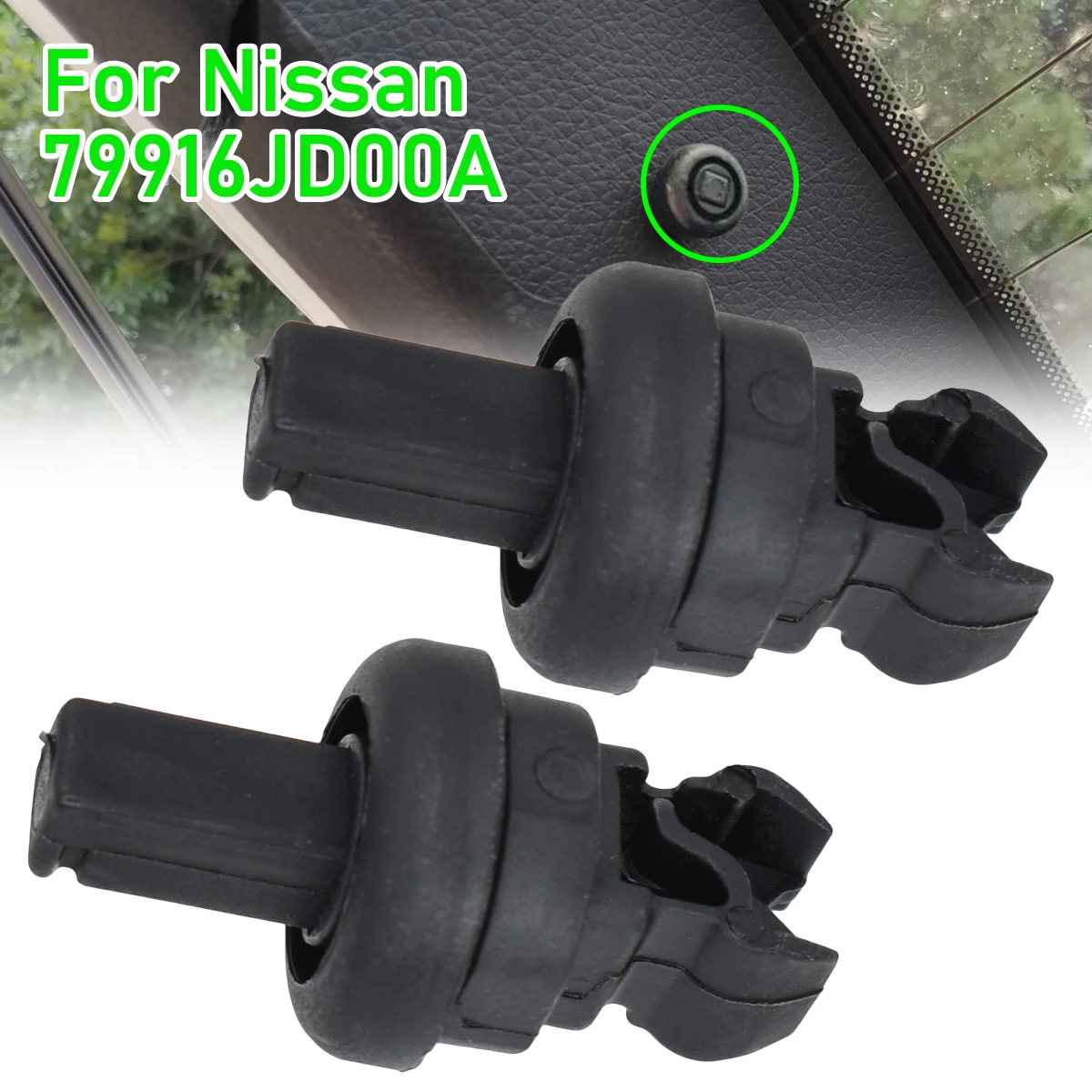2-Clips-para-Nissan-Qashqai-2007-2019-Dualis-J10-J11-Note-Rogue-Sport ...