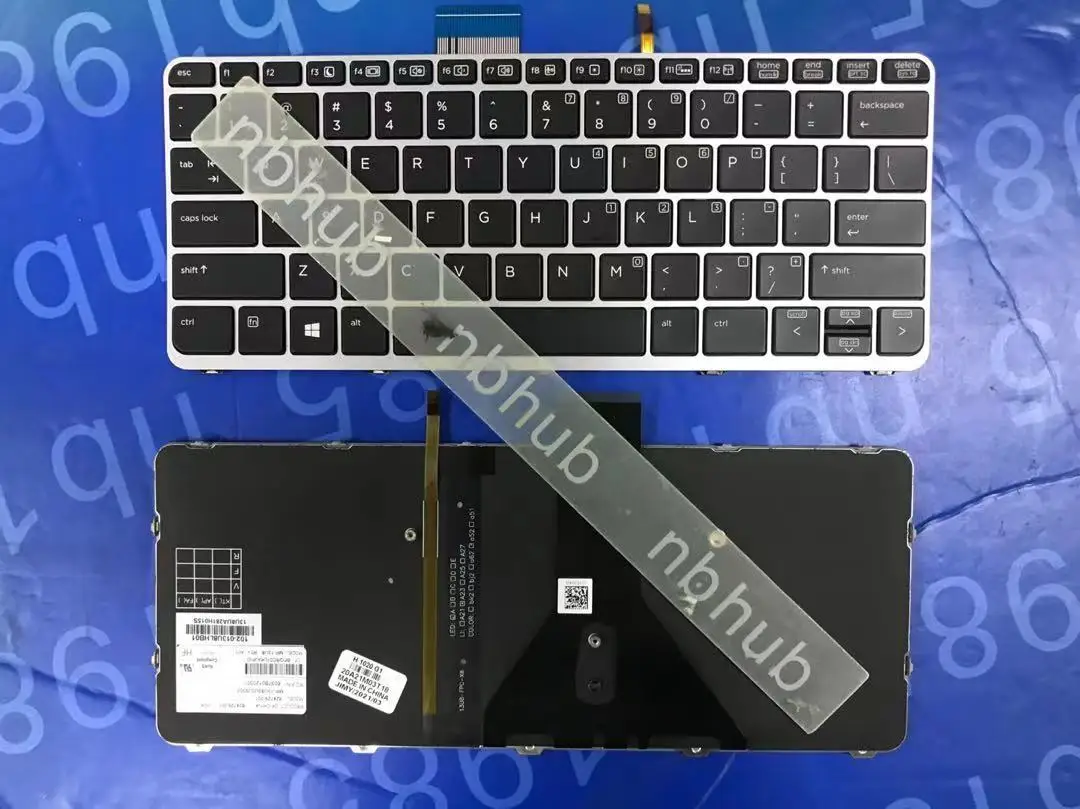 Novo para hp elitebook folio 1020 g1 1030 g1 eua layout teclado com ...