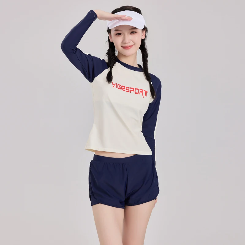 2024 Girls Short Sleeves Swimwear Two Piece Bathing Suits Children ...