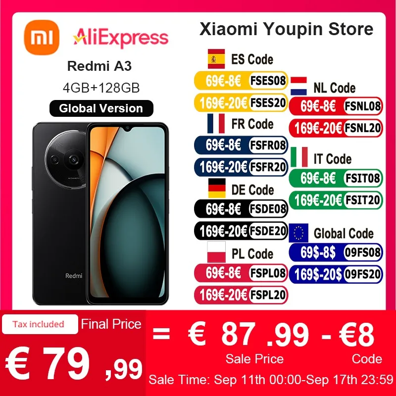 Globale-Version-Xiaomi-Redmi-A3-Smartphone-Mediatek-Helio-G36-HD ...