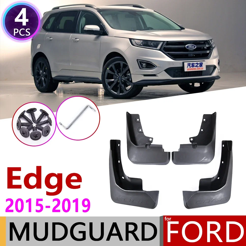 Front Rear Car Mudflap for Ford Edge 2015~2019 Fender Mud Guard Flap ...