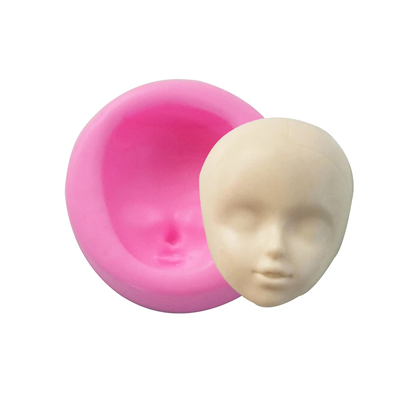 Baby Head Face Silicone Mold | Fondant Face Silicone Molds | Face ...