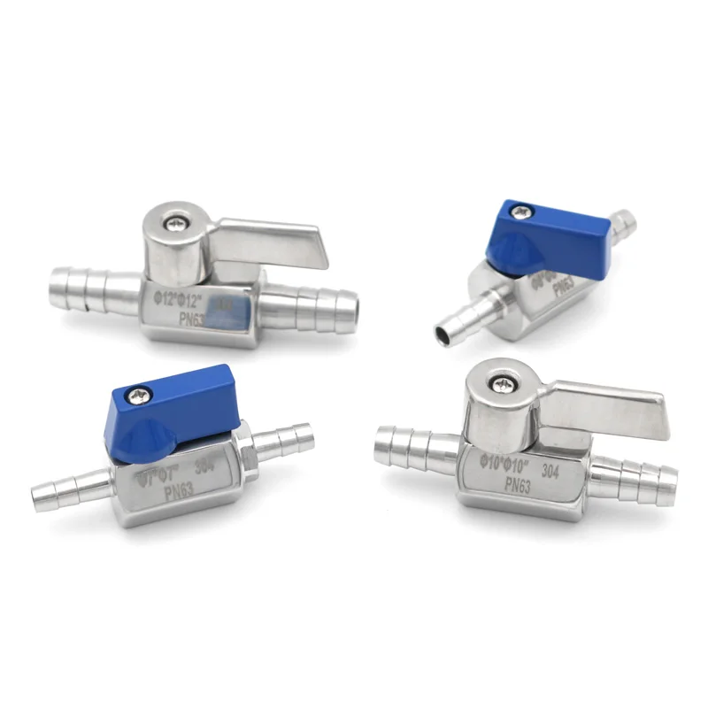 Sanitary-Stainless-Steel-304-Mini-Ball-Valve-7mm-8mm-10mm-12mm-Hose ...