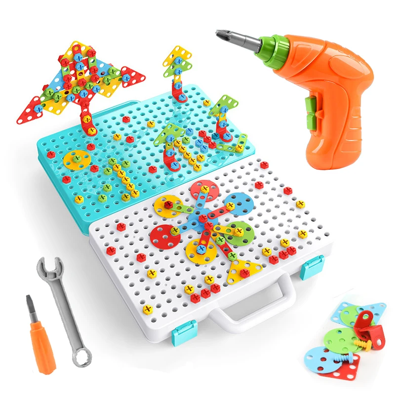 Drilling Screw 3d Creative Mosaic Puzzle Toys For Children Building ...