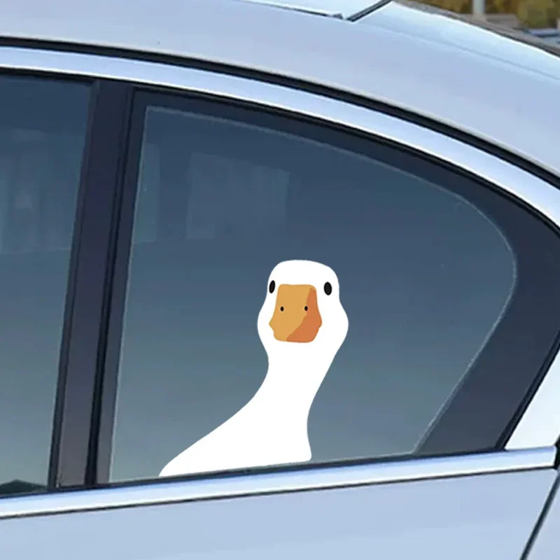 Car-Safety-Sticker-Creative-Fun-Cute-Duck-Question-Car-Window-Electric ...