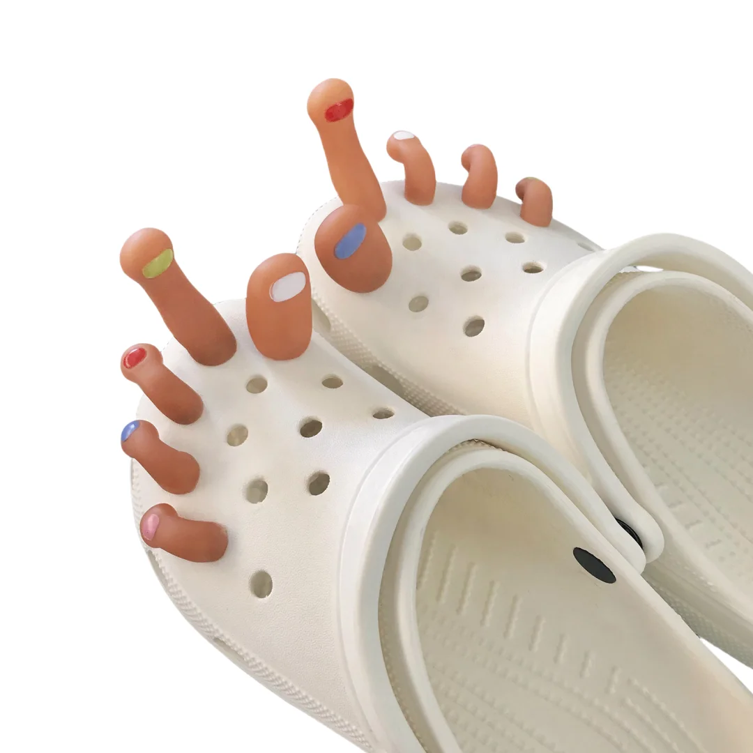 Tridimensional-Toe-Encantos-Sapatos-Decora-o-Conjunto-de-Simula-o ...